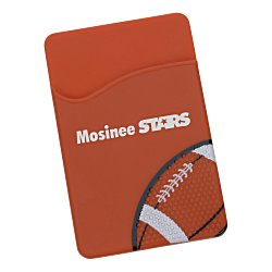 4imprint.ca: Sport Themed Phone Wallet - Football C153336-FB