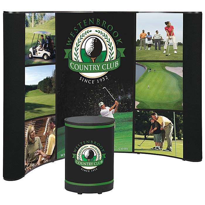 4imprint.ca: Deluxe 10' Pop-Up Floor Display - Mural Centre C111420-FC