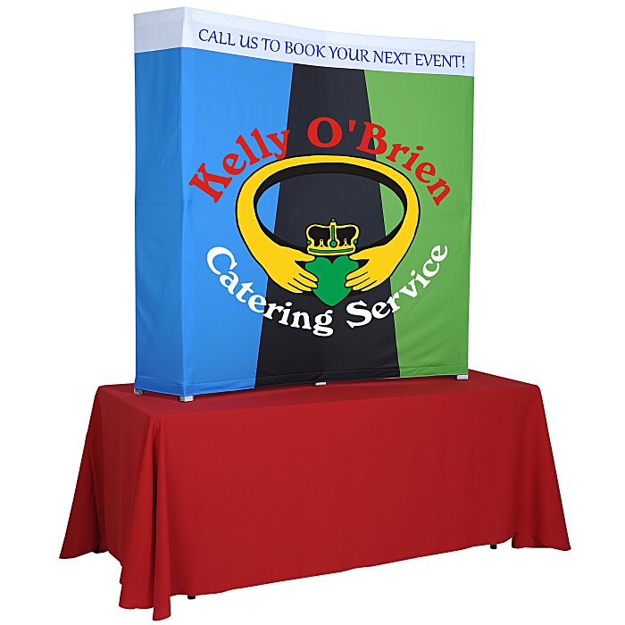 4imprint.ca: Splash Curved Tabletop Display - 5' - Wrap Graphics ...