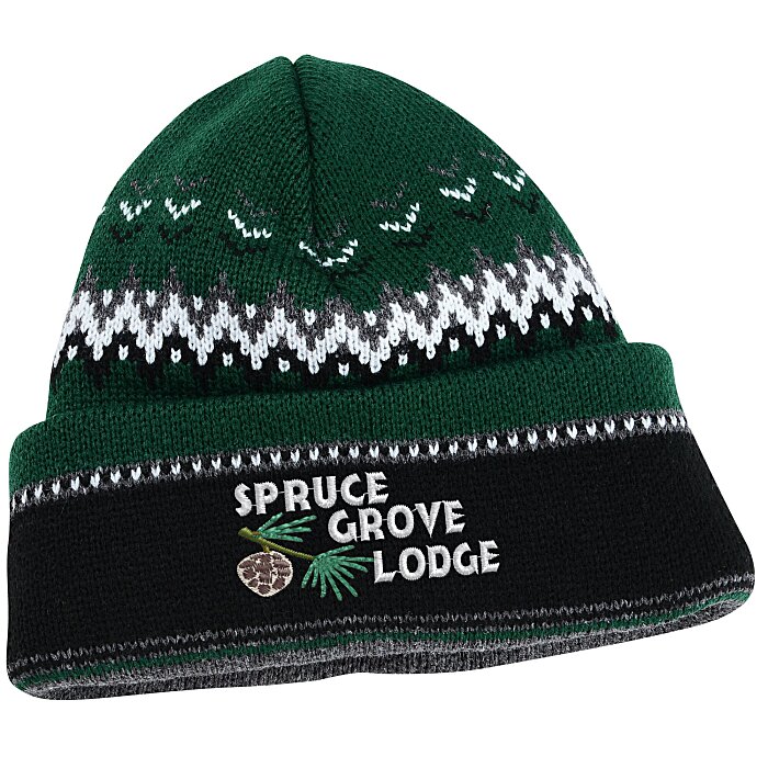 4imprint.ca: Chevron Heavyweight Toque with Cuff C121830-CF