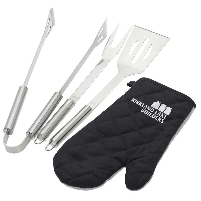 4imprint.ca: BBQ Tool and Mitt Set C131043