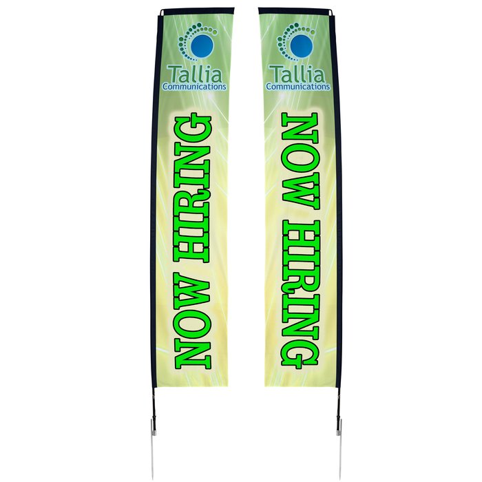 4imprint.ca: Outdoor Rectangular Sail Sign - 14-1/2' - Two Sided ...