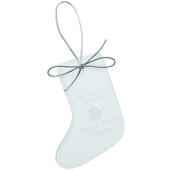 4imprint.ca: Jade Crystal Ornament - Stocking C142203-SK