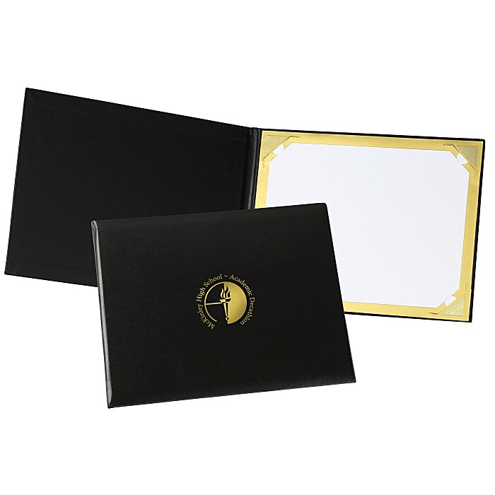 4imprint.ca: Single Award Folder - Foil Corners C146523-S-F