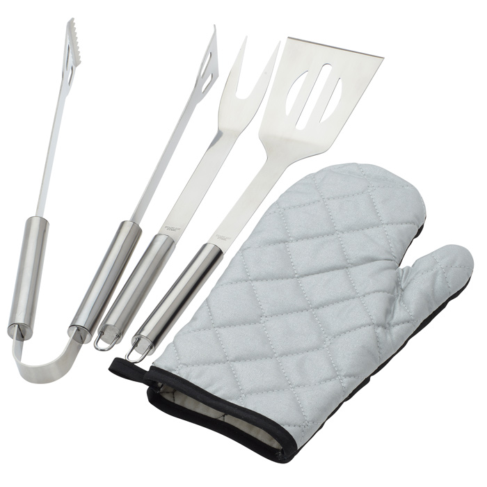 4imprint.ca: BBQ Tool and Mitt Set C131043