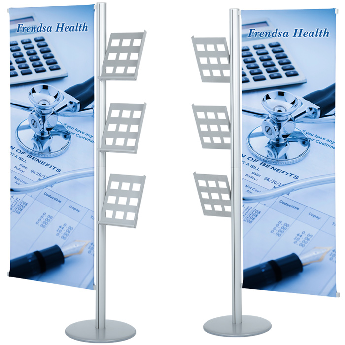 4imprint.ca: Flex Banner - Single Banner with Literature Rack C144517-L-1