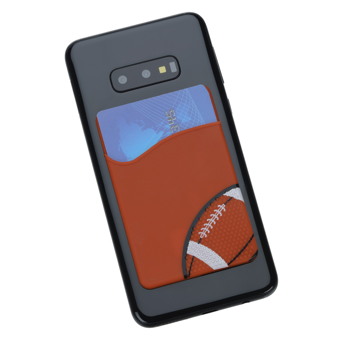 4imprint.ca: Sport Themed Phone Wallet - Football C153336-FB