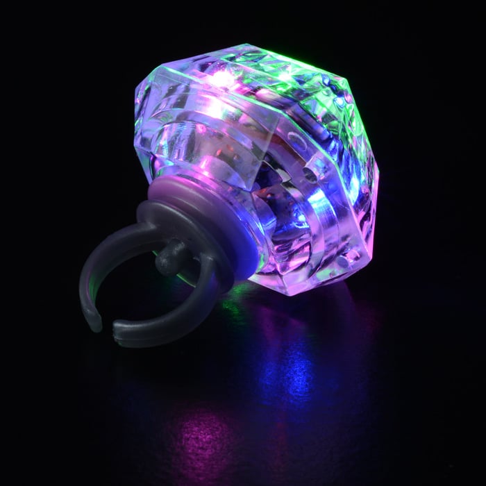 4imprint.ca: Gem Light-Up Ring - Multicolour C160074-MUL