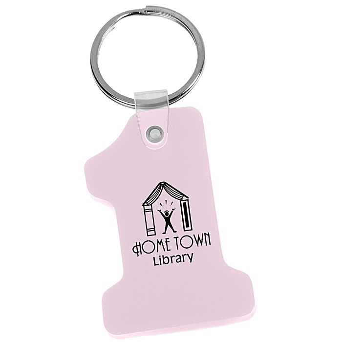 4imprint.ca: Number One Soft Keychain - Opaque C17608-NO-S