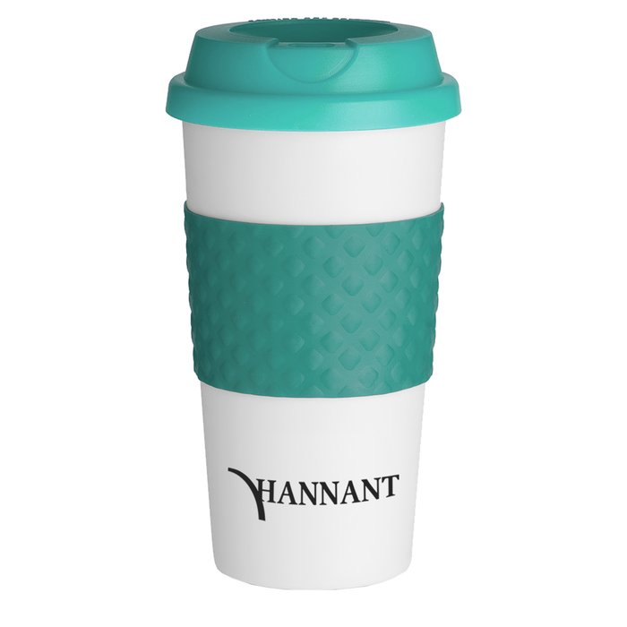 4imprint.ca: Colour-Banded Classic Coffee Cup - 16 oz. C112924