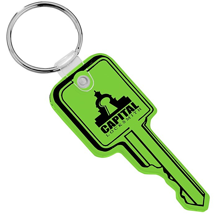 4imprint.ca: Square Head Key Soft Keychain - Translucent C17608-KS-T