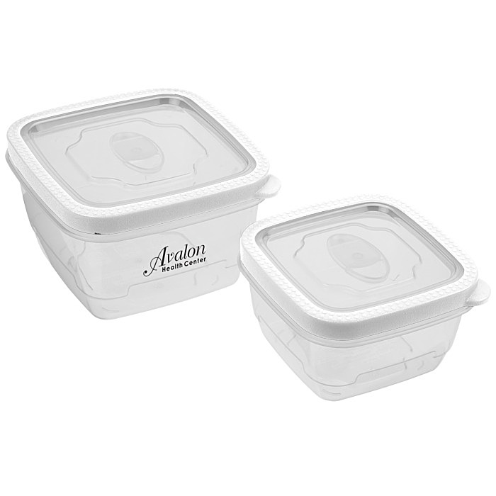 4imprint.ca: Square Food Container Set C133528-SET