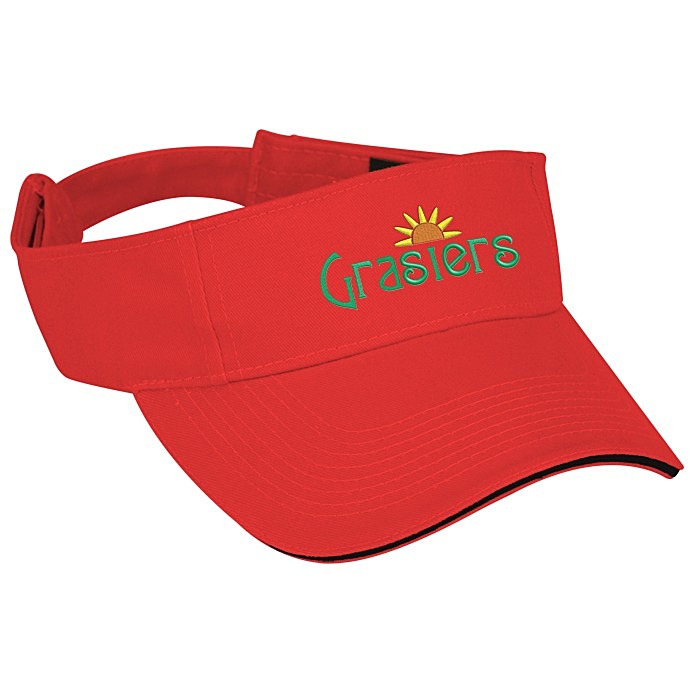 4imprint.ca: Contrast Peak Twill Visor C136359