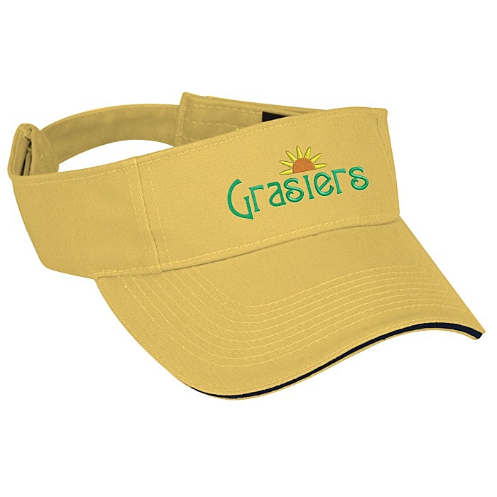 4imprint.ca: Contrast Peak Twill Visor C136359