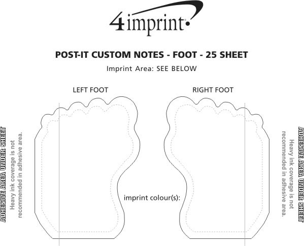 4imprint.ca: Post-it® Custom Notes - Foot - 25 Sheet C103372-25-FT