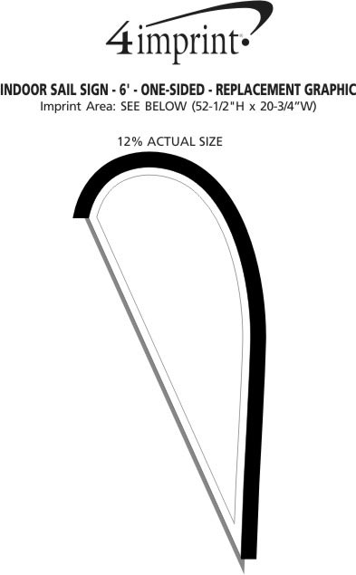 4imprint.ca: Sail Sign - 6' - One-Sided - Replacement Graphic C103822-6 ...