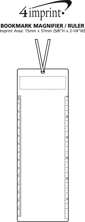4imprint.ca: Bookmark Magnifier/Ruler C109648