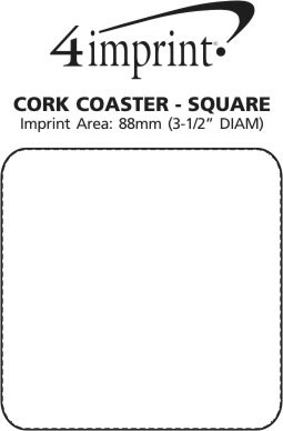 4imprint.ca: Cork Coaster - Square C109684-SQ