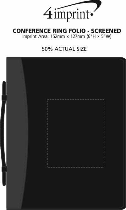 4imprint.ca: Conference Ring Folio with Notepad - Screen C110145-S