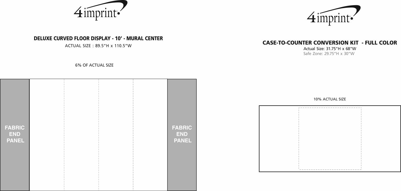 4imprint.ca: Deluxe 10' Pop-Up Floor Display - Mural Centre C111420-FC