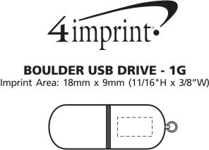 4imprint.ca: Boulder USB - 1GB C111940-1G