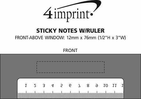 4imprint.ca: Sticky Notes with Ruler C113662