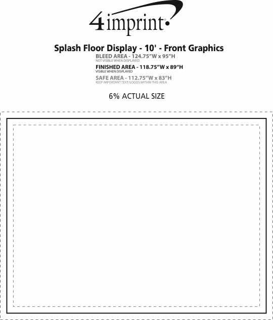 4imprint.ca: Splash Floor Display - 10' - Front Graphics C115129-10-FG