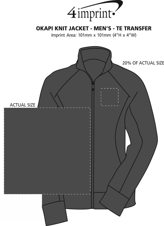 4imprint.ca: Okapi Knit Jacket - Men's - TE Transfer C116402-M-TE