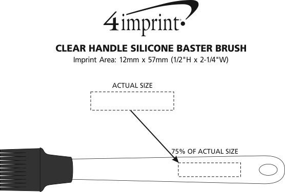 4imprint.ca: Clear Handle Silicone Baster Brush C118183