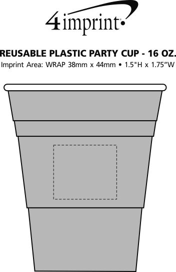 4imprint.ca: Reusable Plastic Party Cup - 16 oz. C119929