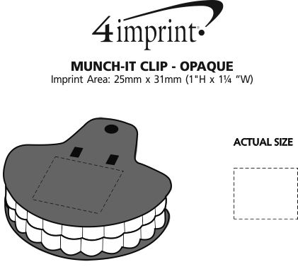 4imprint.ca: Munch-it Clip - Opaque C125473-S