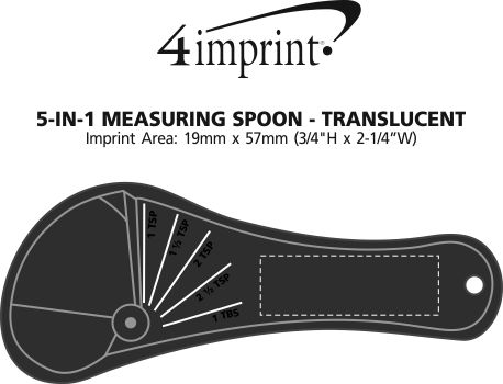 4imprint.ca: 5-in-1 Measuring Spoon - Translucent C127612-5-T