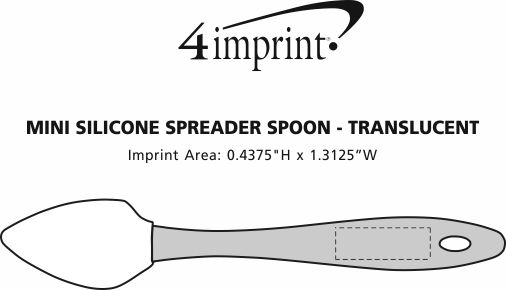 4imprint.ca: Mini Silicone Spreader Spoon - Translucent C127620-T