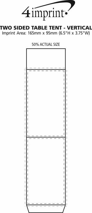 4imprint.ca: Two Sided Table Tent - Vertical C129709-V