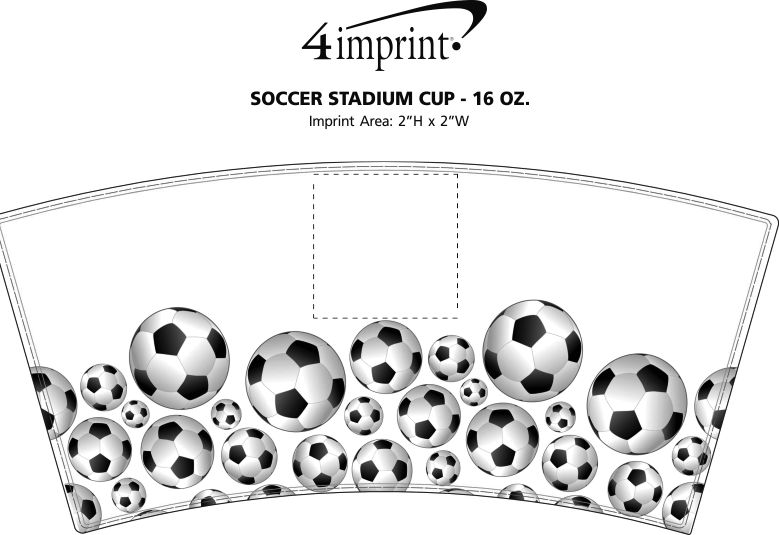 4imprint.ca: Soccer Stadium Cup - 16 oz. C130033-SB