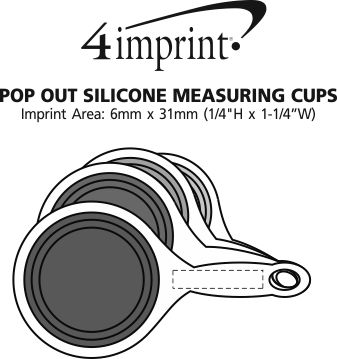 4imprint.ca: Pop Out Silicone Measuring Cups C131024
