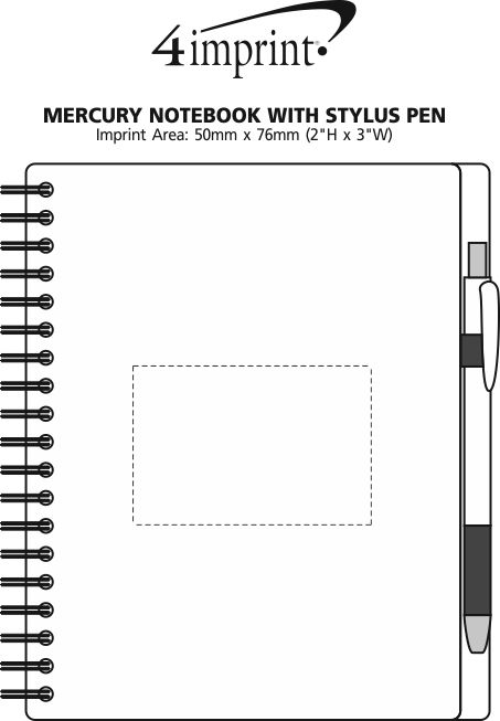 4imprint.ca: Mercury Notebook with Stylus Pen C133180