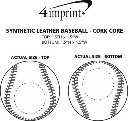 4imprint.ca: Synthetic Leather Baseball - Cork Core C133592-CC