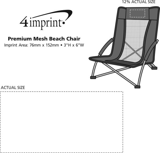 4imprint.ca: Premium Mesh Beach Chair C133835