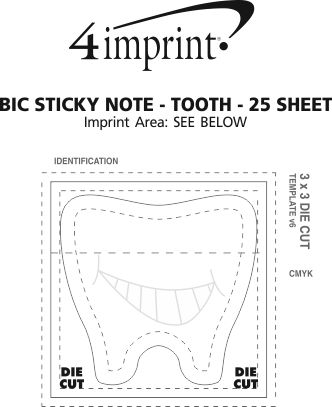 4imprint.ca: Bic Sticky Note - Tooth - 25 Sheet - Stock Design C134825 ...