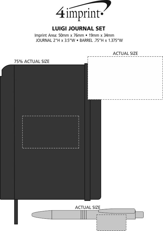 4imprint.ca: Luigi Notebook with Pen C135458