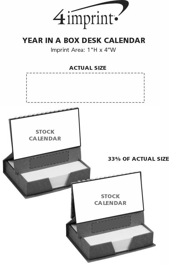 4imprint.ca: Year in a Box Desk Calendar C135904
