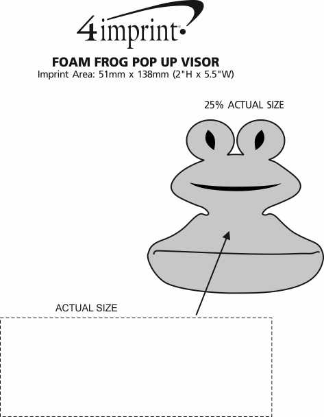 4imprint.ca: Foam Frog Pop Up Visor C136794