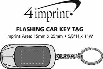 4imprint.ca: Flashing Car Keychain C137726