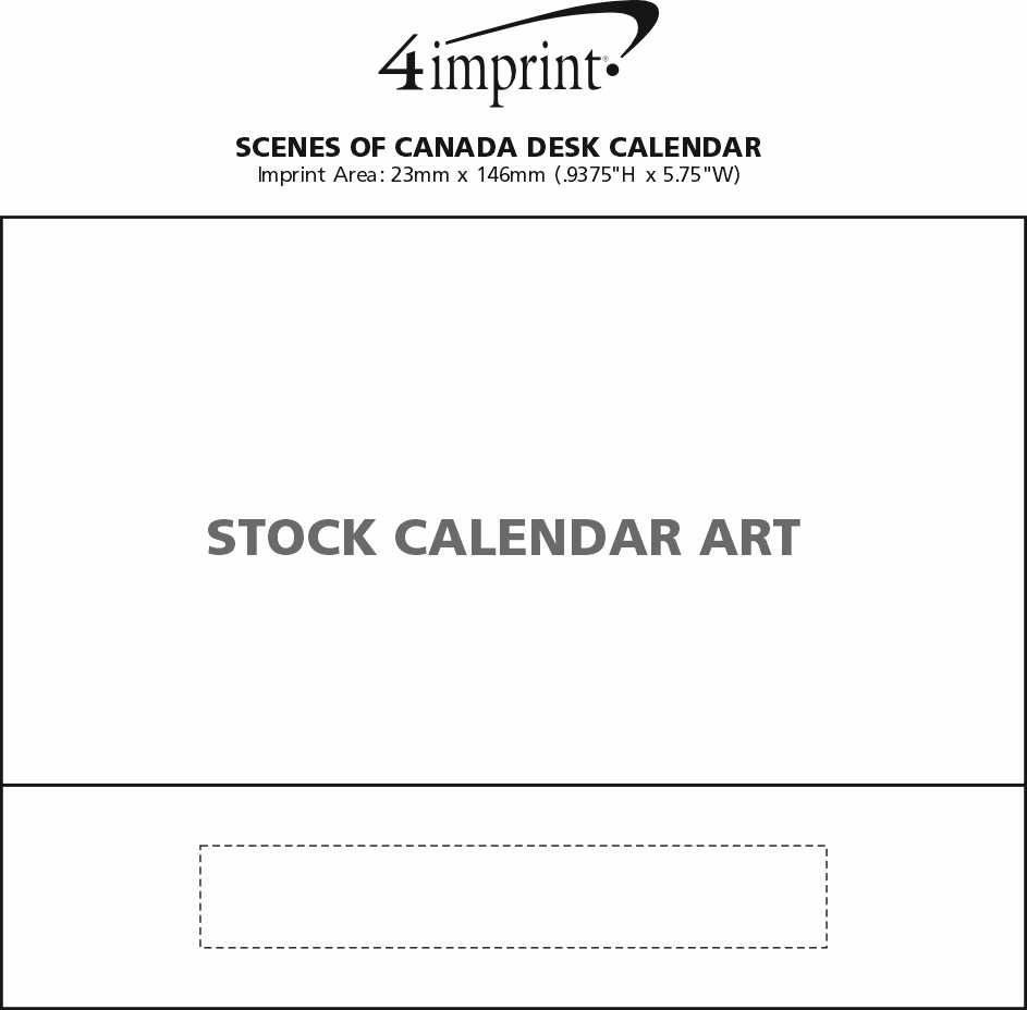 4imprint.ca: Scenes of Canada Desk Calendar C141170