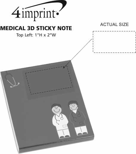 4imprint.ca: Medical 3D Sticky Note C141181