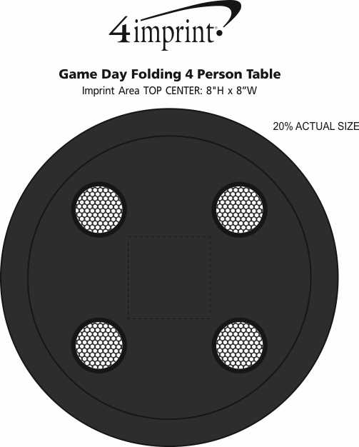 4imprint.ca: Game Day Folding 4 Person Table C144200