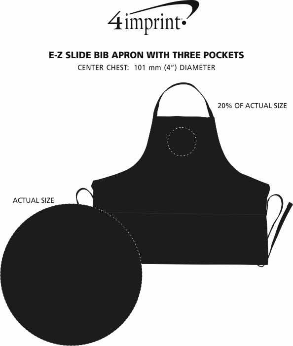 4imprint.ca: E-Z Slide Bib Apron with Three Pockets C149984