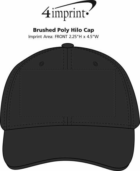 4imprint.ca: Brushed Poly Hilo Cap C161810